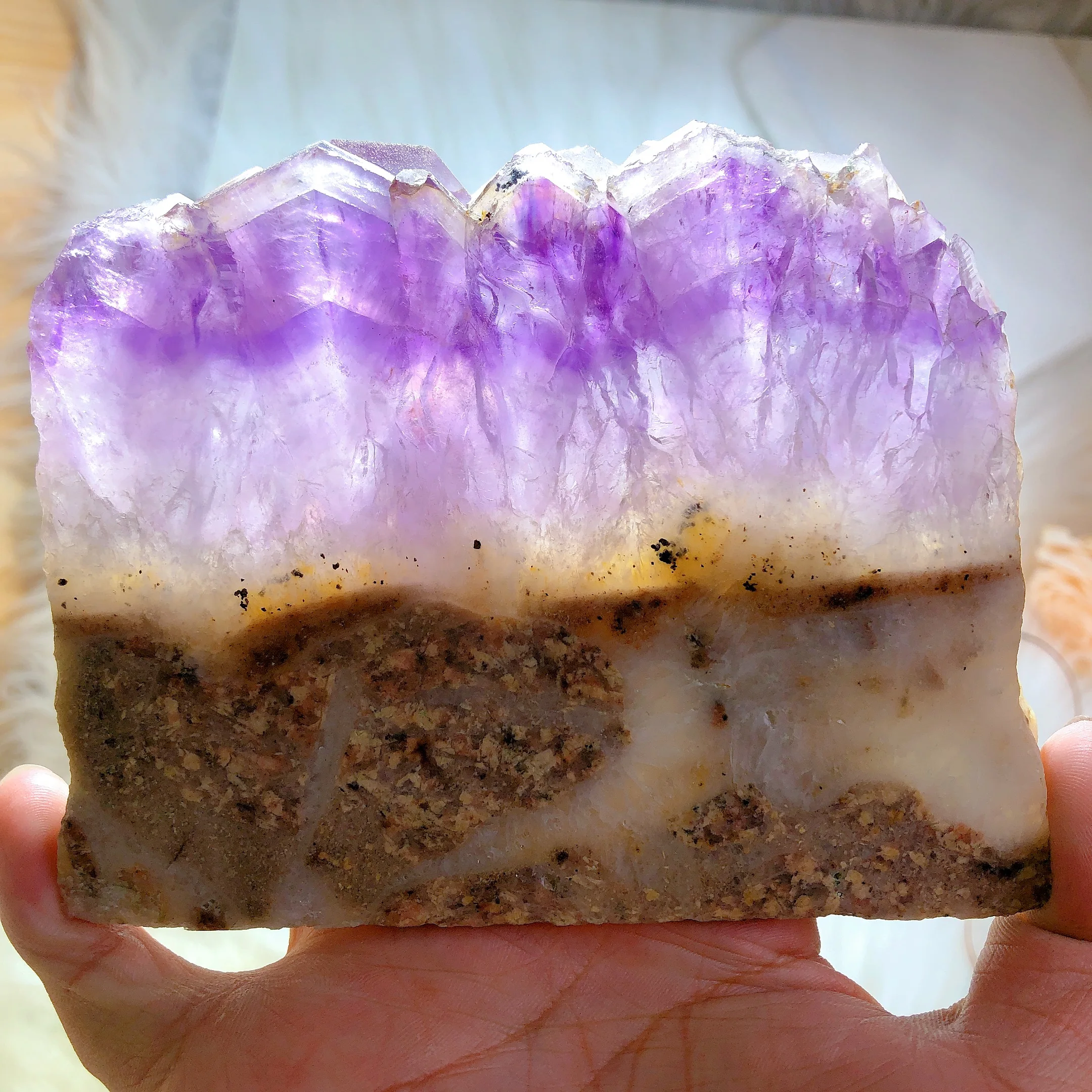 Amethyst-Cluster-Slab-Slices-Natural-Crystals-Healing-High-Quality-Ore ...