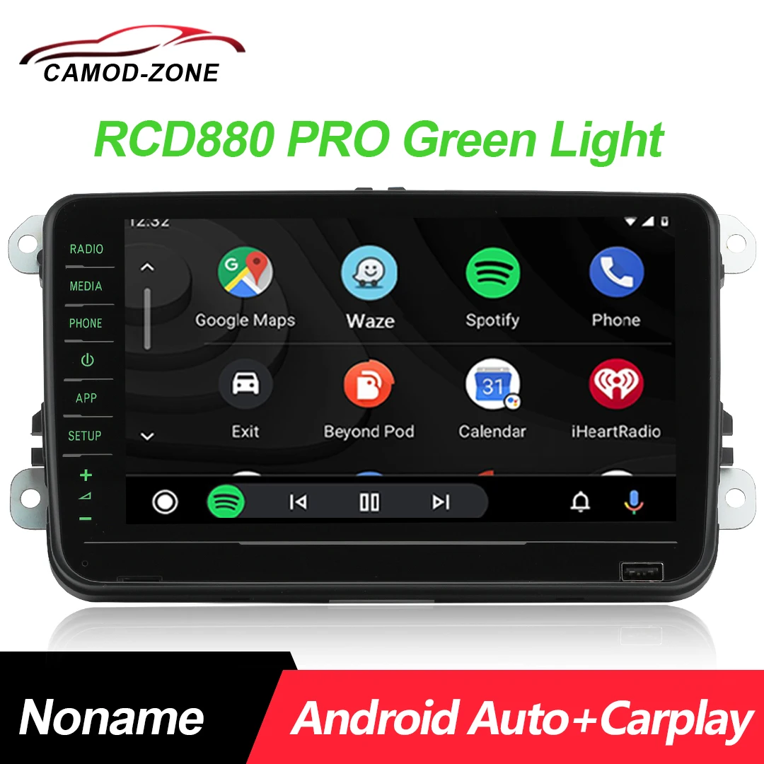 New-Green-Light-RCD880-Pro-Android-Auto-Car-Radio-Carplay-8-inch-Full ...
