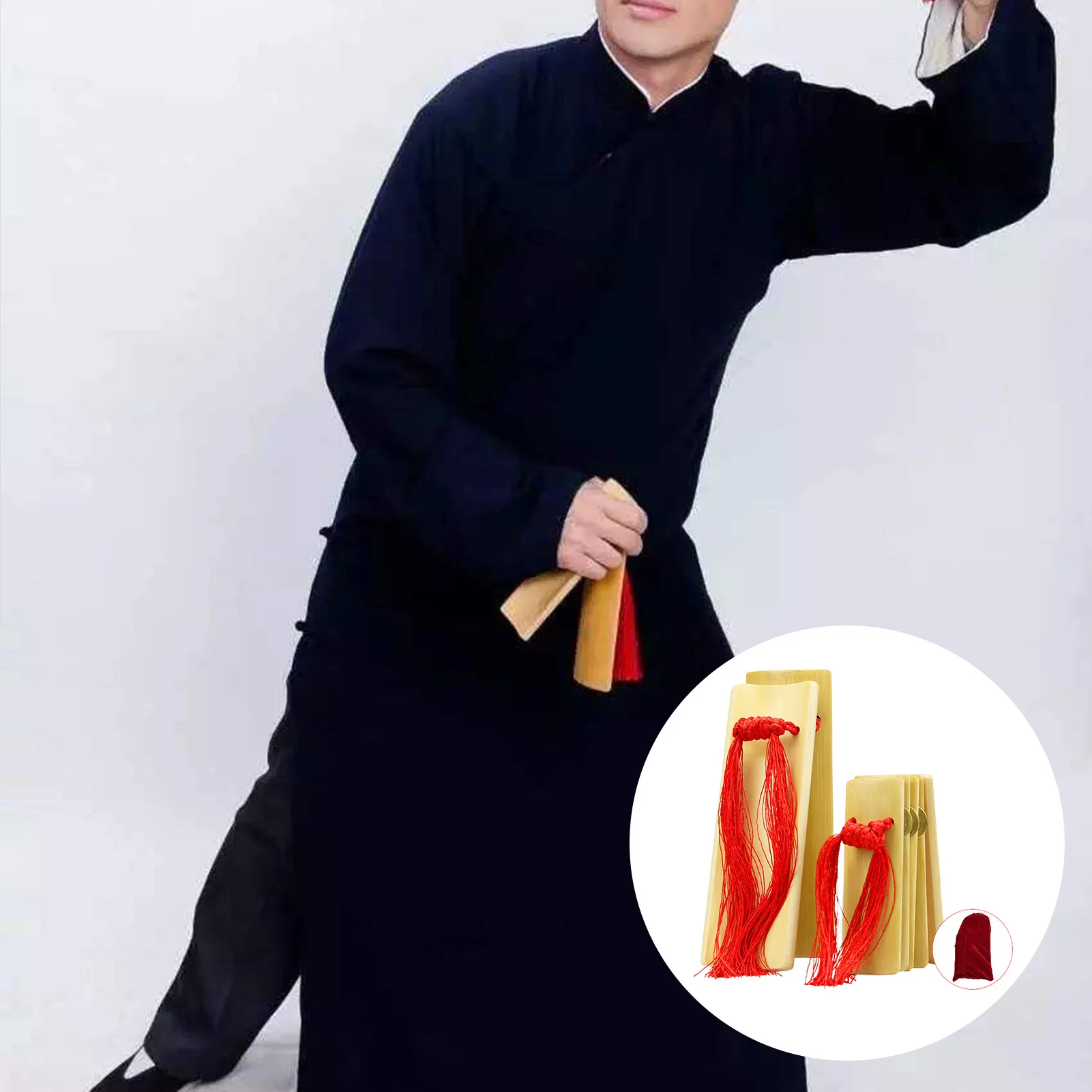 Ensemble-de-2-pi-ces-de-castagnettes-chinoises-vintage-en-bambou-style ...