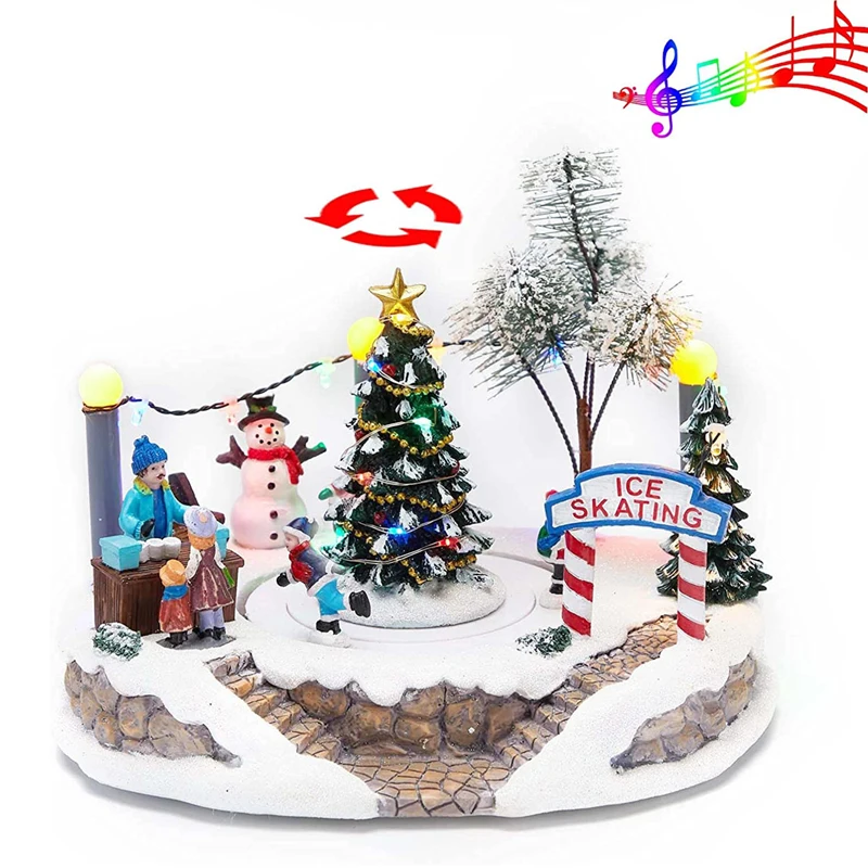 Winter-Christmas-Village-Collection-Decoration-Illuminated-Animated ...
