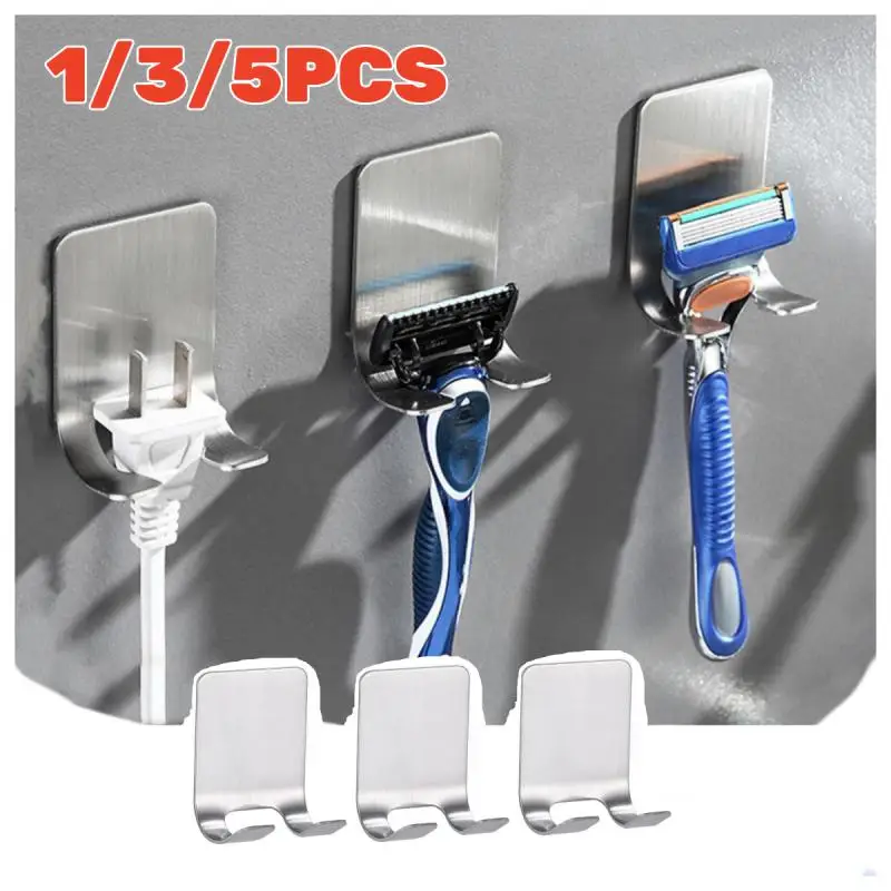 1-3-5pcs-Shaving-Razor-Holder-Multi-function-Stainless-Steel-Shelf ...