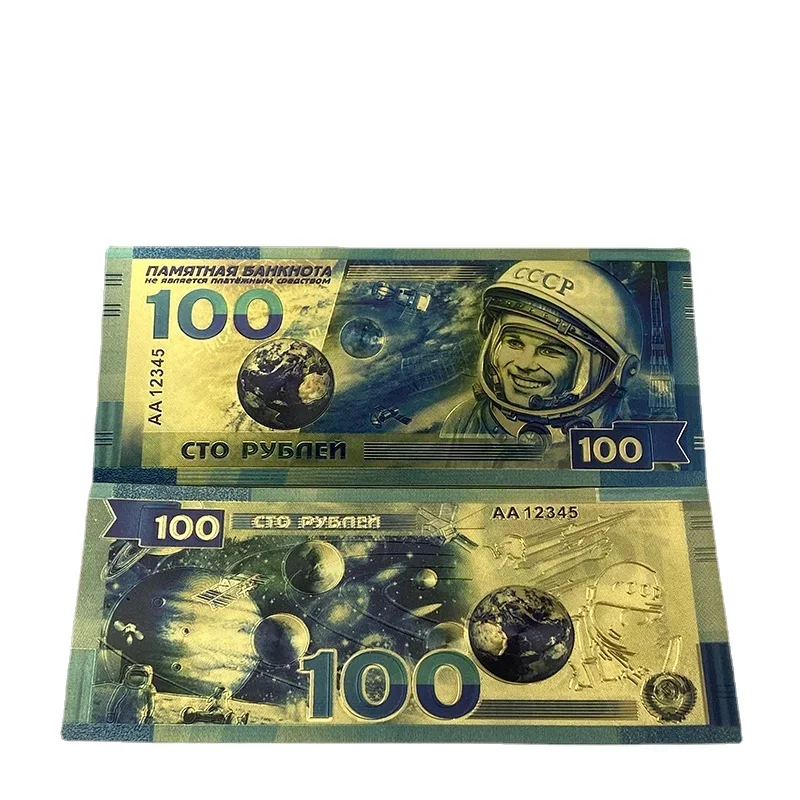 10-pcs-lot-New-design-Russia-Banknote-100-Rubles-Banknote-in-24k-Gold ...