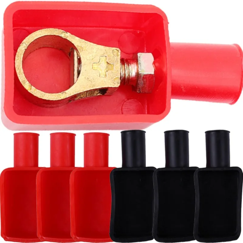 Car Battery Terminal Covers Red Black PVC Anti-Corrosion Insulator ...