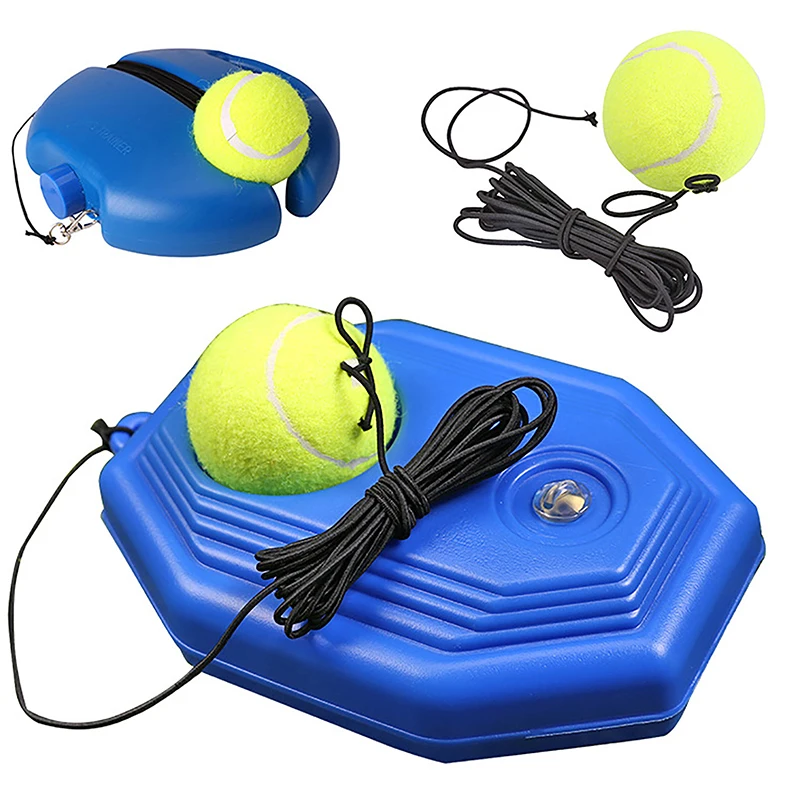 Heavy-Duty-Tennis-Training-Aids-Base-With-Elastic-Rope-Ball-Practice ...