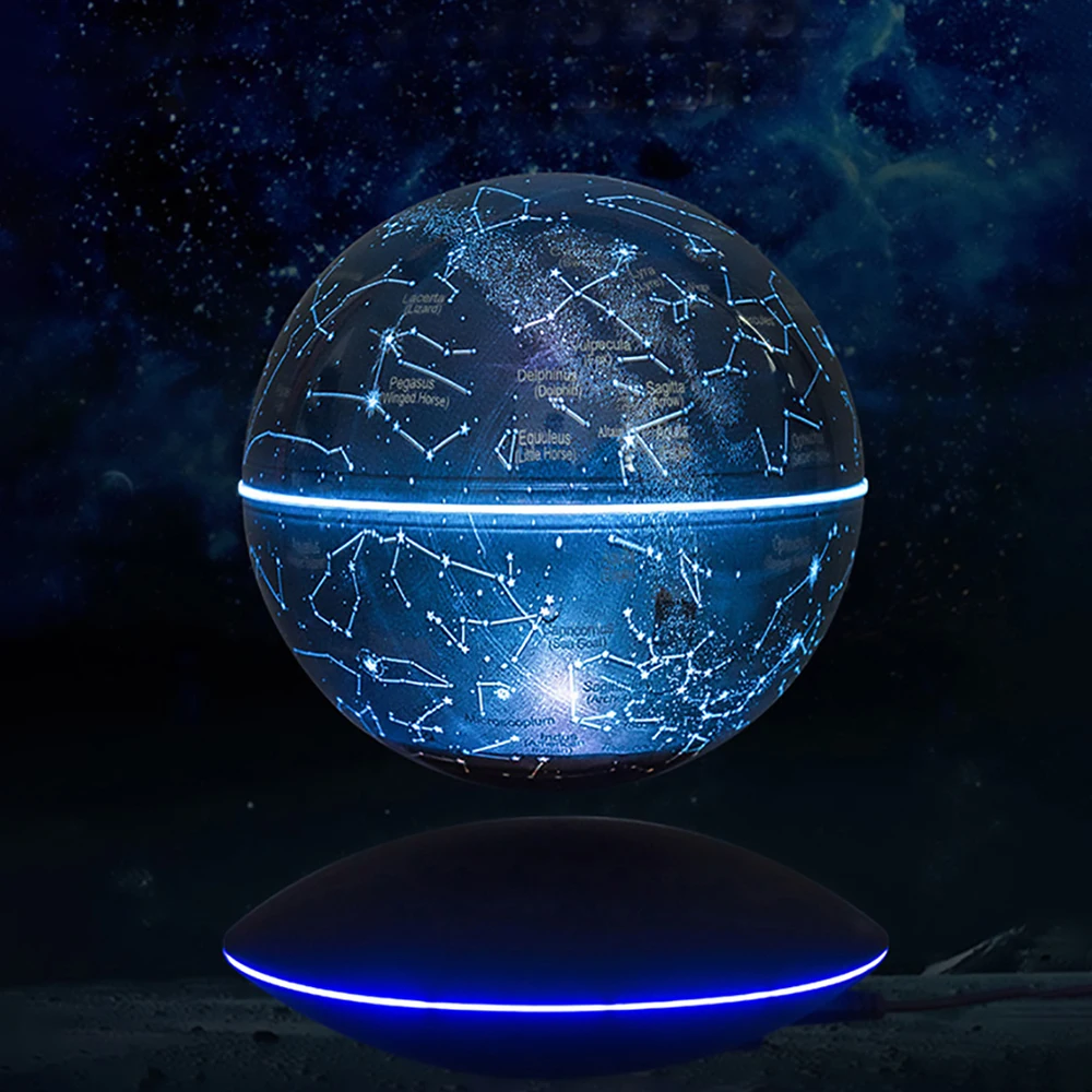 LED World Map Magnetic Levitation Floating Globe Lamp Lighting ...