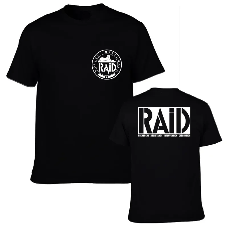 French RAID BRI GIGN Elite Unit Special Forces T-Shirt 100% Cotton O ...