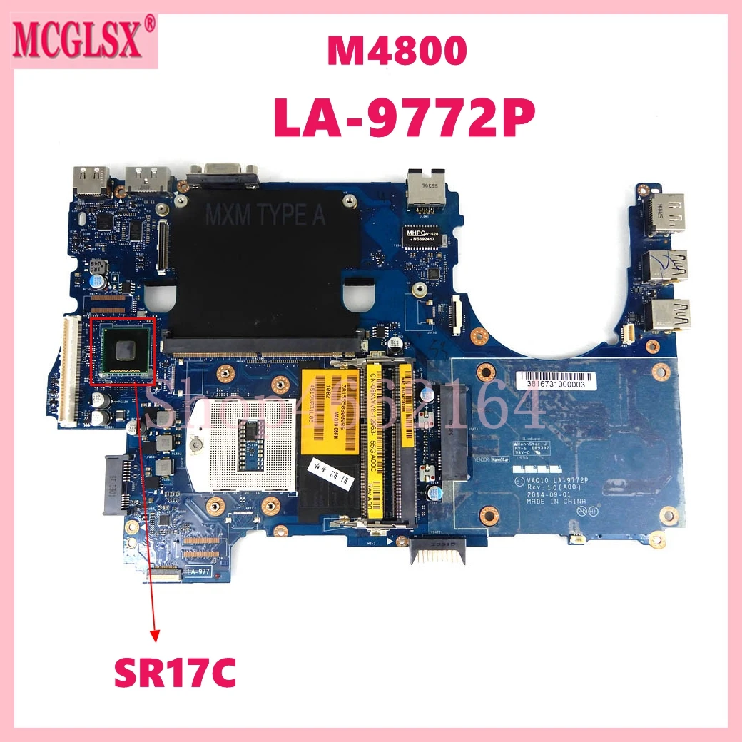 LA-9772P-CN-08KWV8-SR17C-DDR3L-Laptop-Motherboard-For-DELL-Precision ...