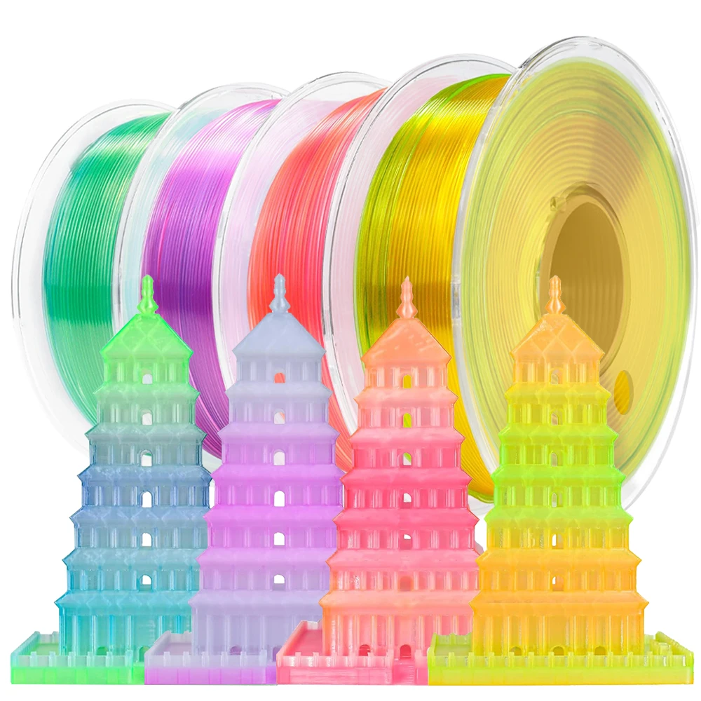 Crystal Filament PLA+ 1.75mm 1kg 500g 250g FDM 3D Printer Plastic ...
