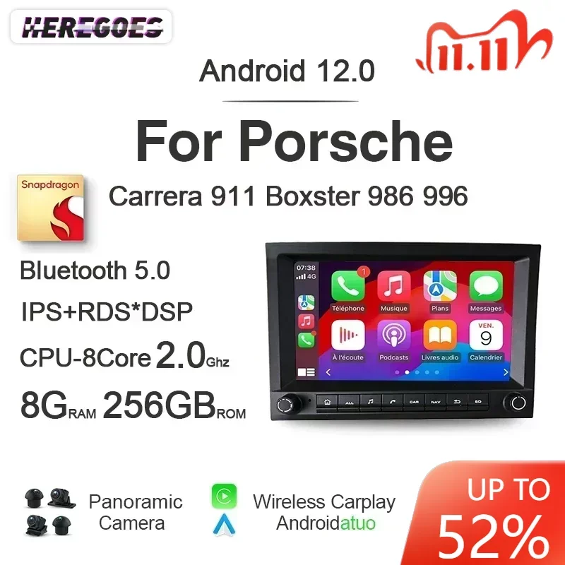 Radio-con-GPS-para-coche-reproductor-con-Android-12-8G-256GB-7-pulgadas ...