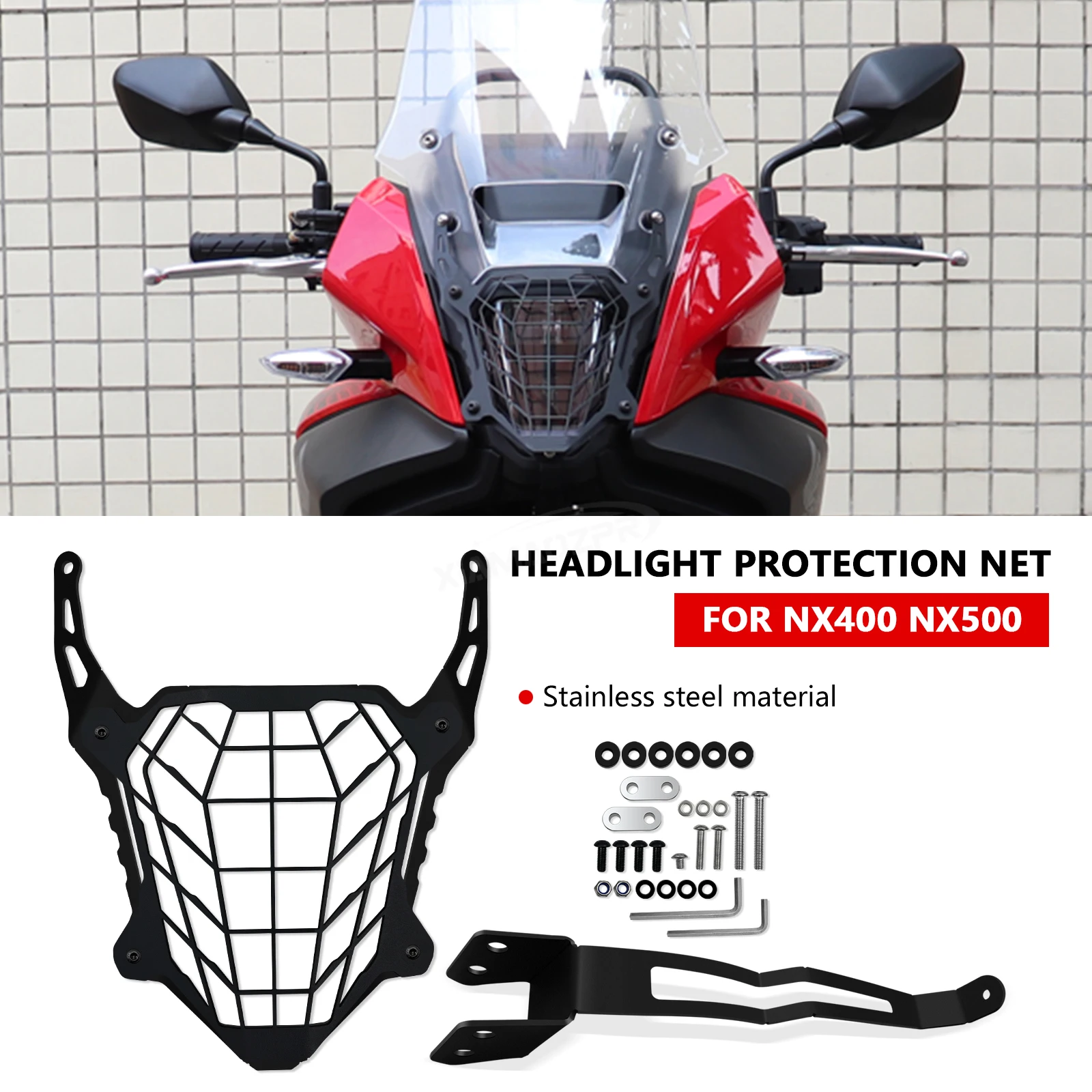 2023 Honda Nx500 Windshield Windshield For Honda NX400 NX500 NX 400 NX 500 2024 Motorcycle Honda ...