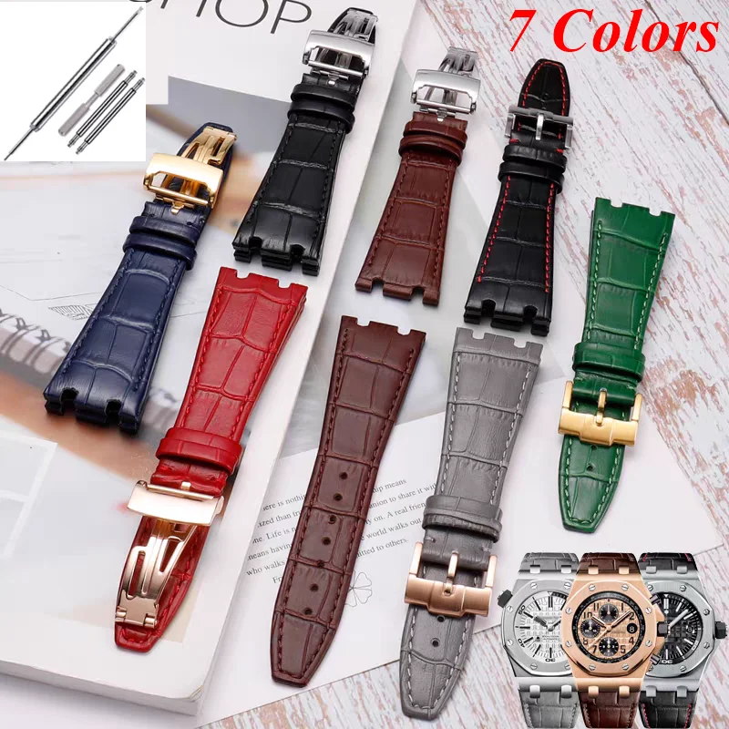 Genuine Leather Watch Strap For Audemars Piguet Royal Oak Offshore AP ...