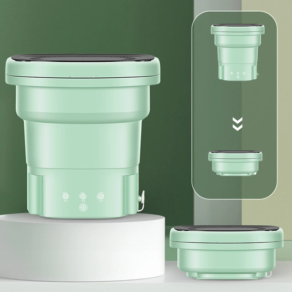 Portable Mini Folding Washing Machine With Dryer Bucket for Clothes ...