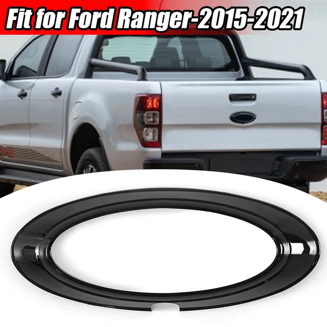 Ford F-150 Rear Emblem Cover Black ABS Rear Logo Emblem Cover For Ford ...