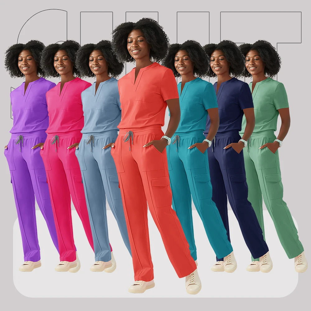 New Dentist Work Clothes Woman Soft Medical Uniform Pet Store Work Wear ...