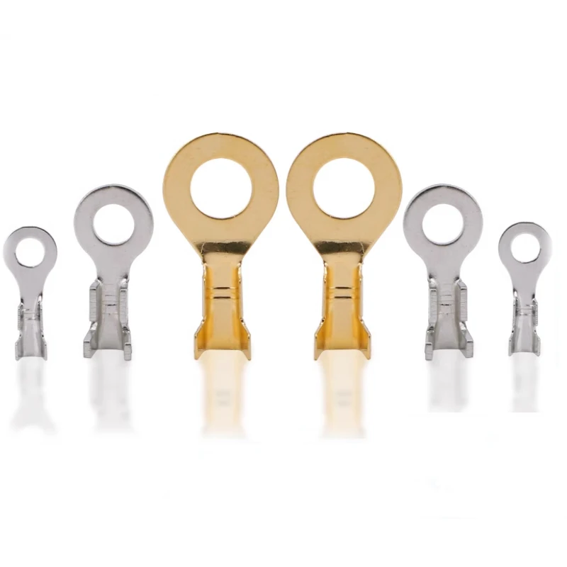 100pcs-M3-M4-M5-M6-M8-M10-Ring-Lugs-Ring-Eyes-Copper-Crimp-Terminals ...
