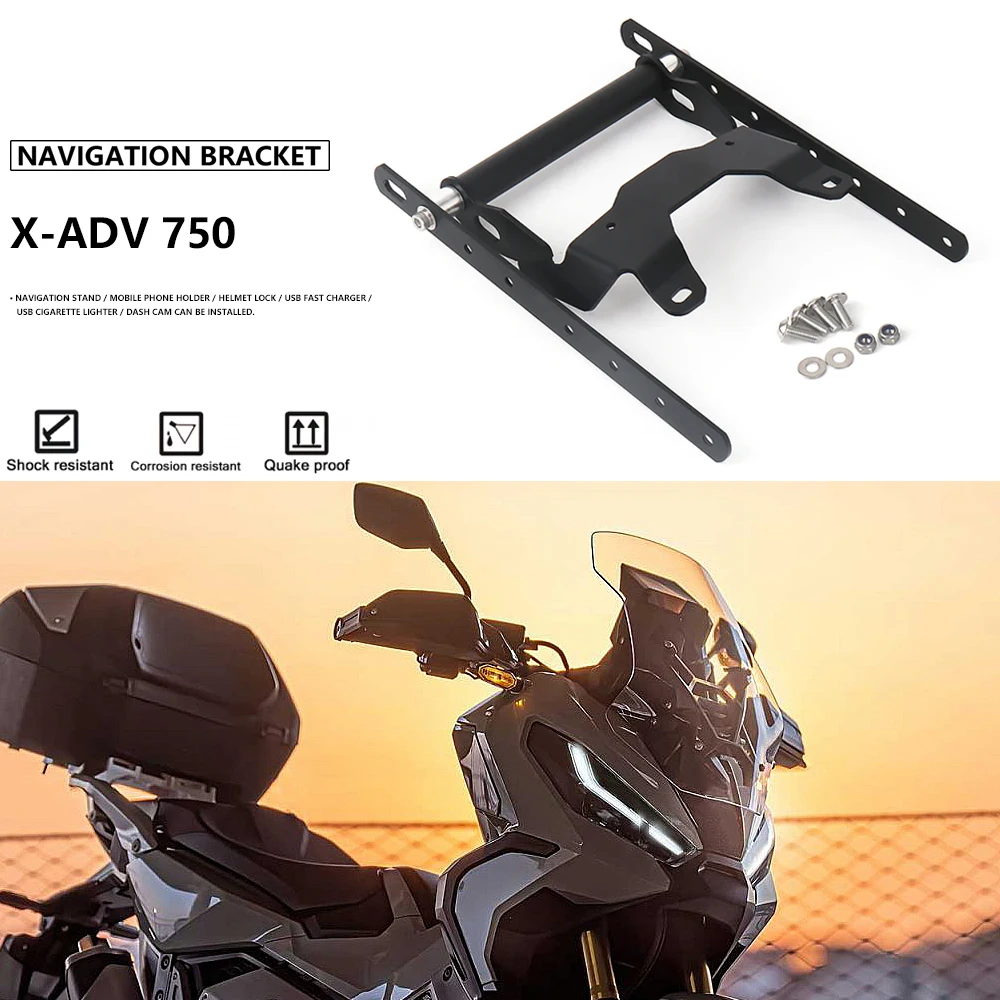 X-ADV-750-Motorcycle-Accessories-GPS-Navigation-Plate-Bracket-Support ...