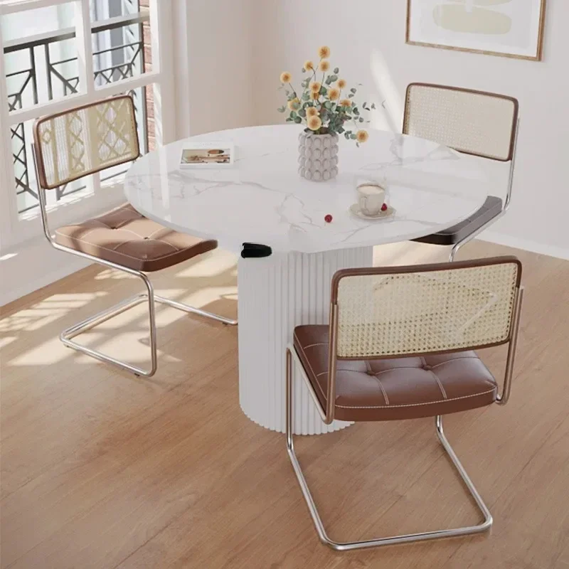 Nordic-Stone-Plate-Round-Table-Modern-Household-Cream-Style-Dining ...