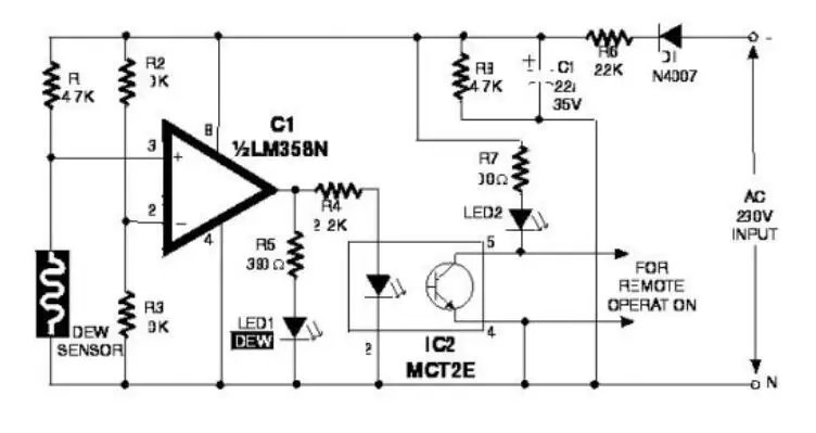 Resistive Humidity Sensor Circuit