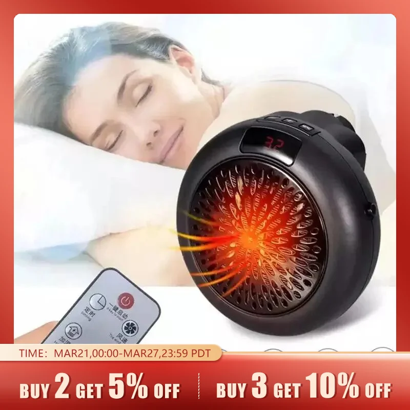 900W-Mini-Plug-in-Electric-Space-Room-Heater-Adjustable-Thermostat ...