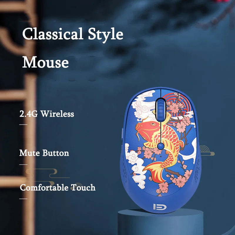 Mini-rat-n-ptico-inal-mbrico-USB-estilo-cl-sico-2-4G-silencioso-para ...