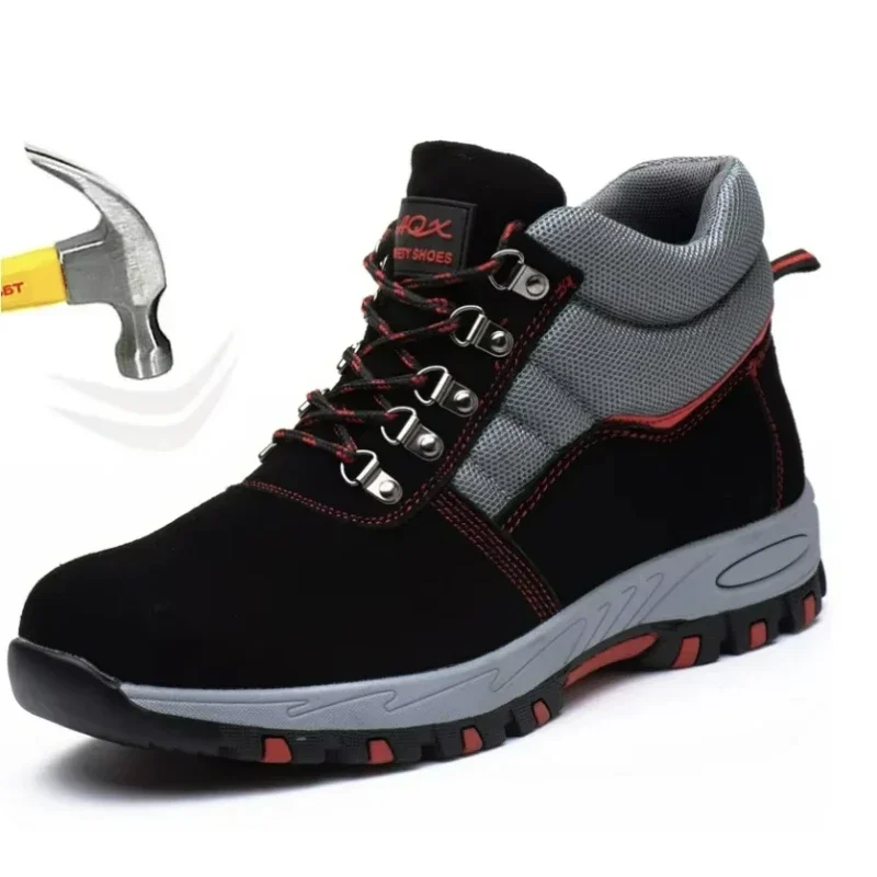 High Quality Men Safety Boots Work Boots Steel Toe Shoes Puncture-Proof ...
