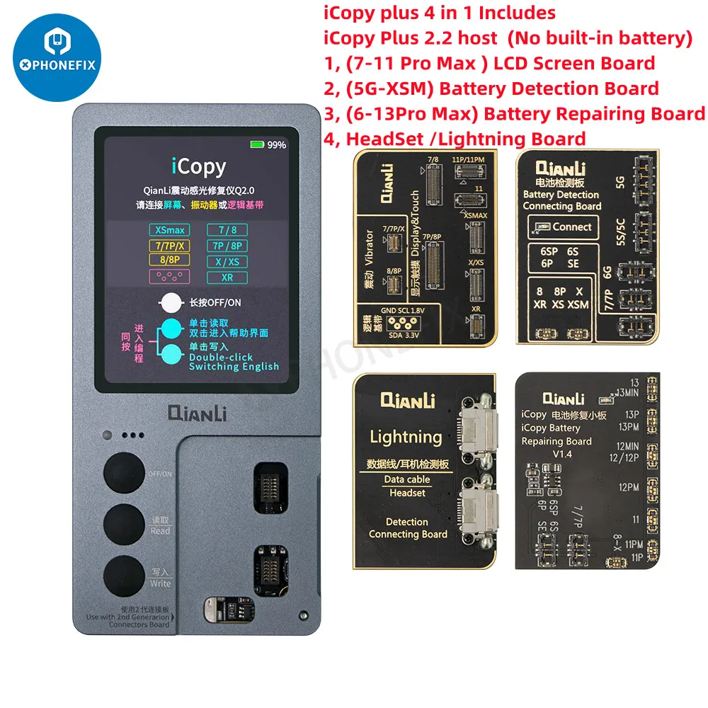 Qianli Icopy Plus For Iphone 7/8/8p/x/xr/xs/xsmax/11 Pro Max Lcd ...