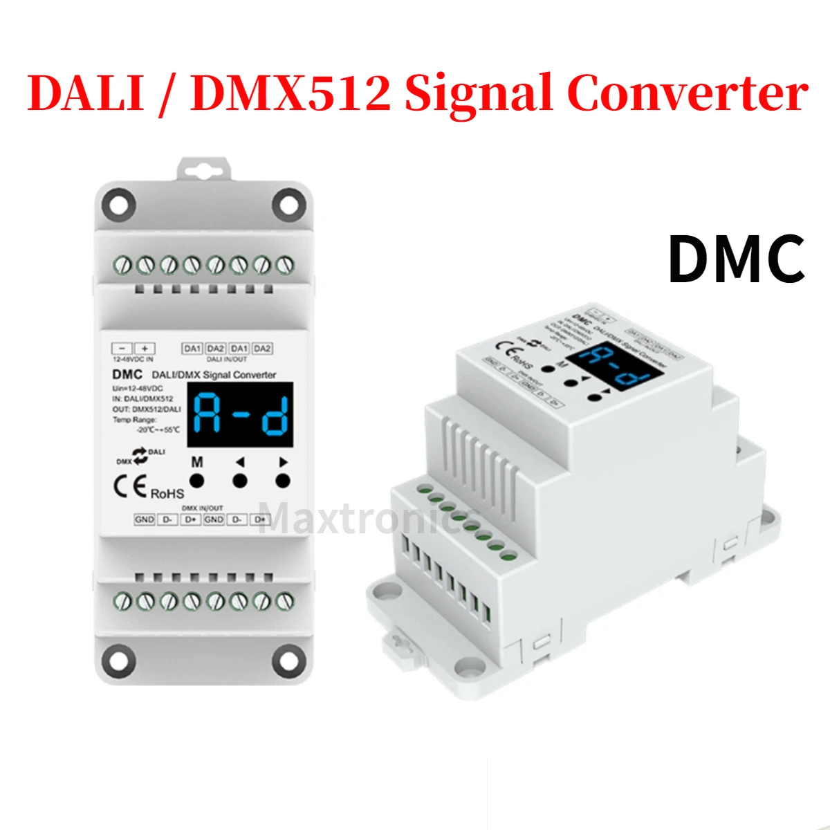 Skydance-12-48VDC-DALI-DMX512-Signal-Converter-Controller-DMC-With-Digital-Display-Compatible ...