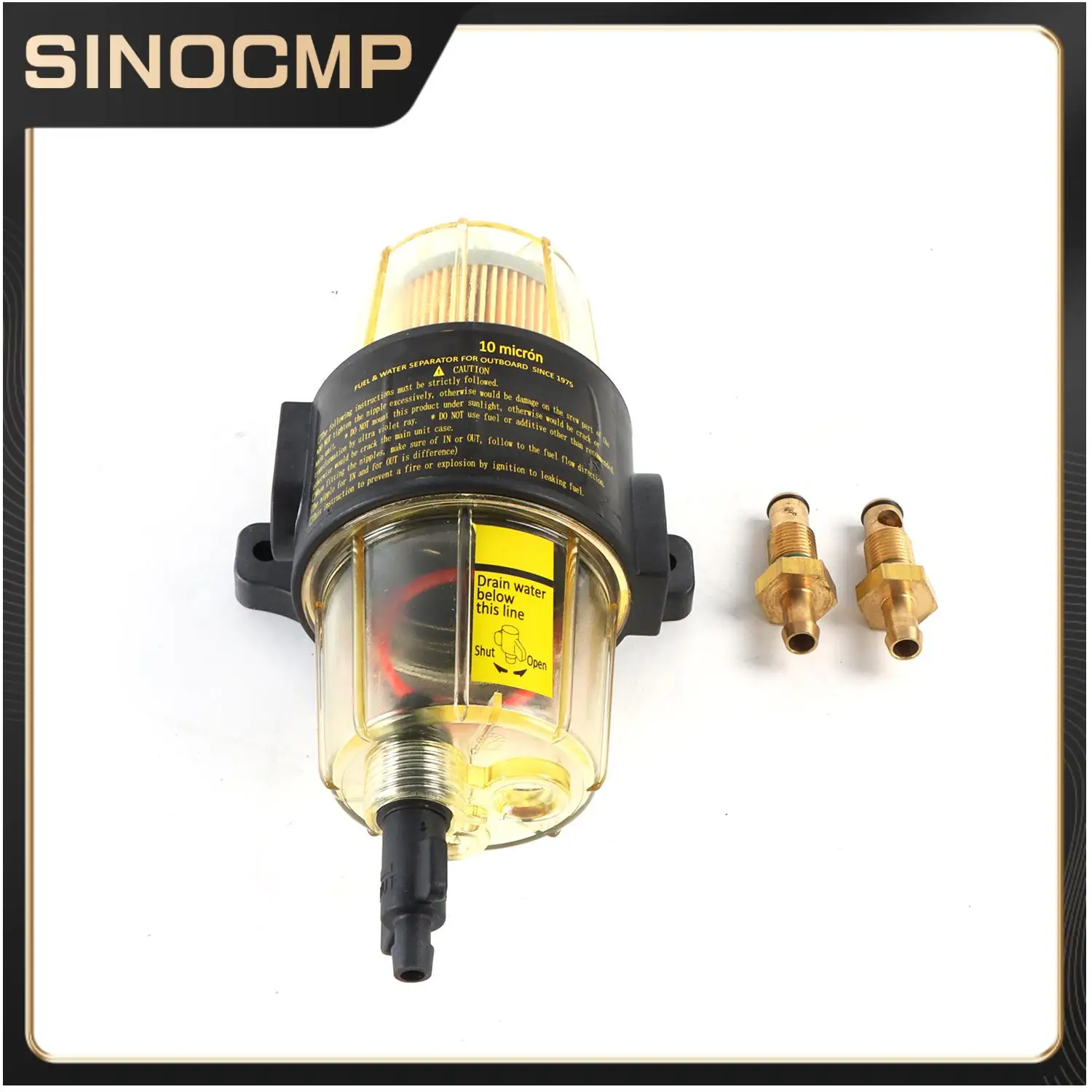 Fuel Filter Element Water Separator Assembly UF-10K UF10K Outboard ...