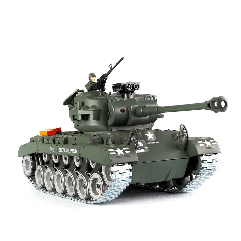1-18m26-Pershing-Tank-Shoot-bb-Metal-Model-electric-tank-Remote-Control ...