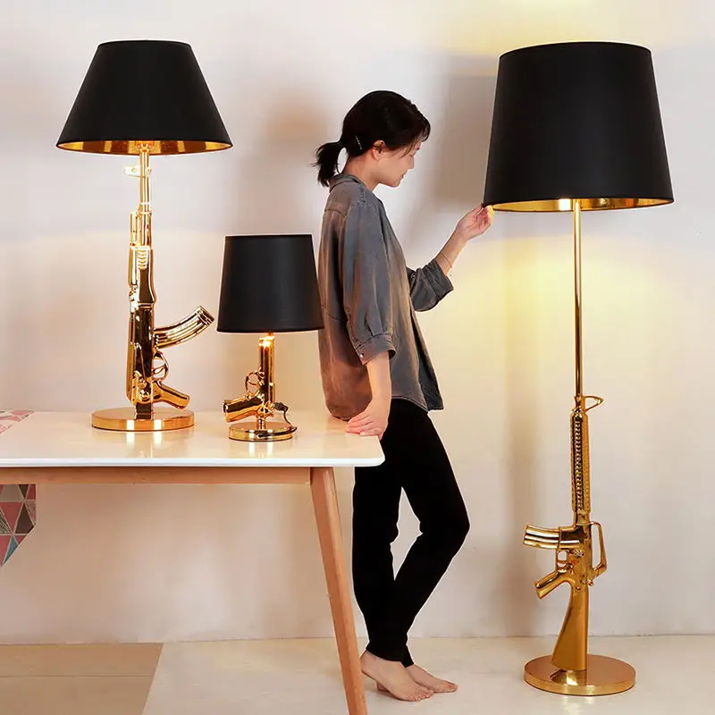 Modern-Plated-AK47-Gun-Design-Led-Floor-Lamp-LED-Corner-Standing-Light ...