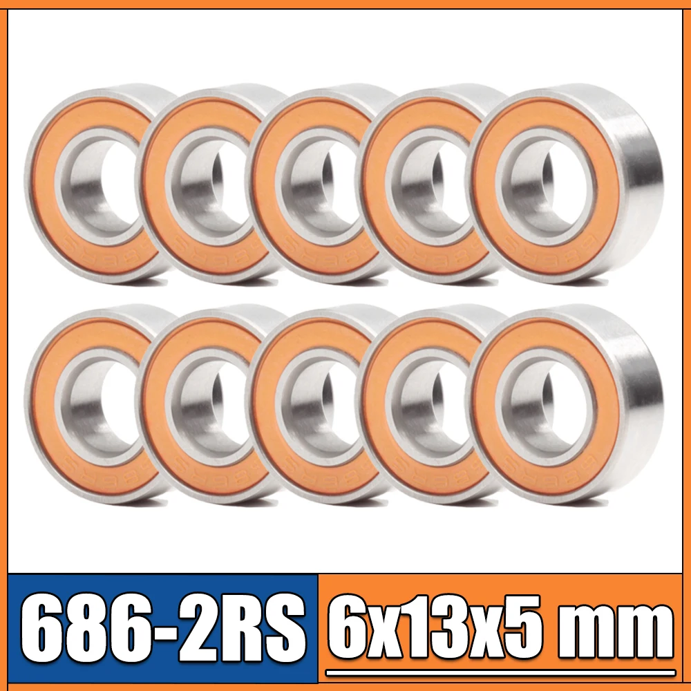 686RS-Bearing-10PCS-6x13x5-mm-ABEC-3-Hobby-Electric-RC-Car-Truck-686-RS ...