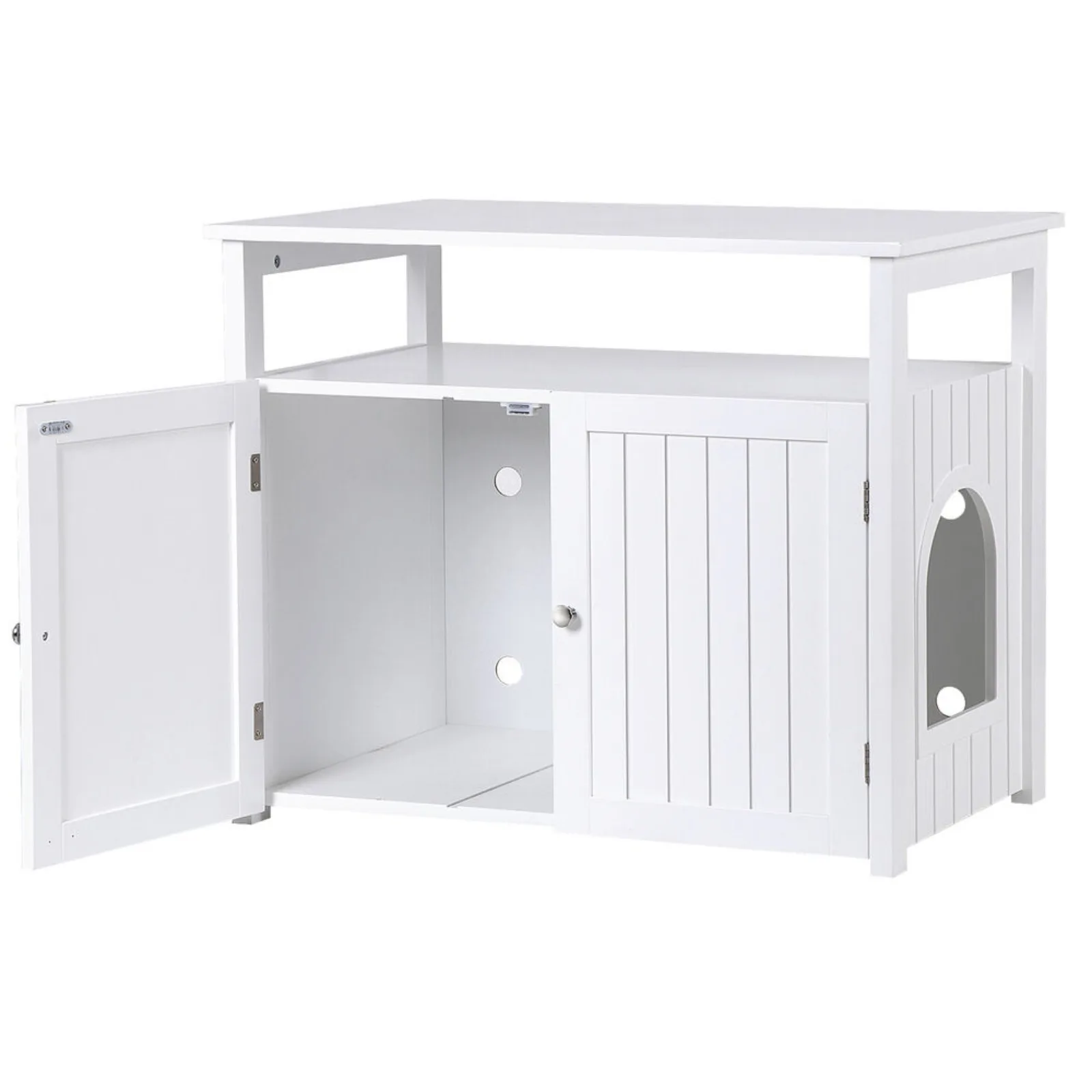 Cat-Litter-Box-Enclosure-Large-Hidden-Litter-Box-Side-Table-w-Storage ...