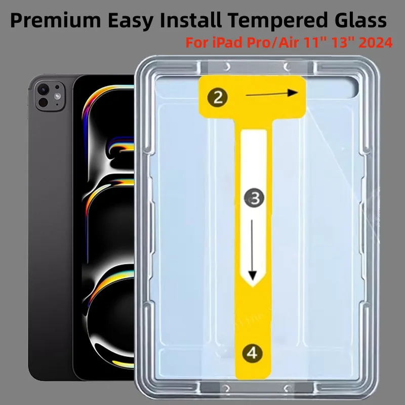 Premium-Tempered-Glass-For-Apple-iPad-Pro-Air-11-13-inch-2024-Easy ...