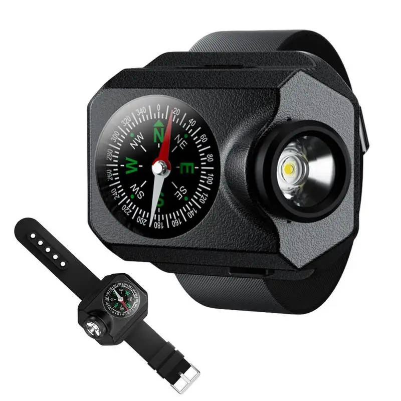 Wrist-Light-Flashlight-Mini-Wrist-LED-Lamp-Compass-Outdoor-Wrist-Light ...