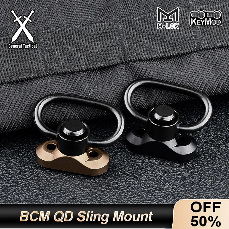 Tactical Metal BCM QD Sling Mount Fit MLOK KEYMOD Rail M4 AR15 Mounted ...