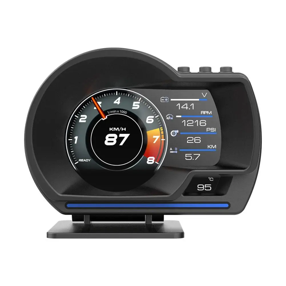 Newest A501 OBD2 Car Head Up Display HUD Smart Car Water&Oil Temp Turbo ...