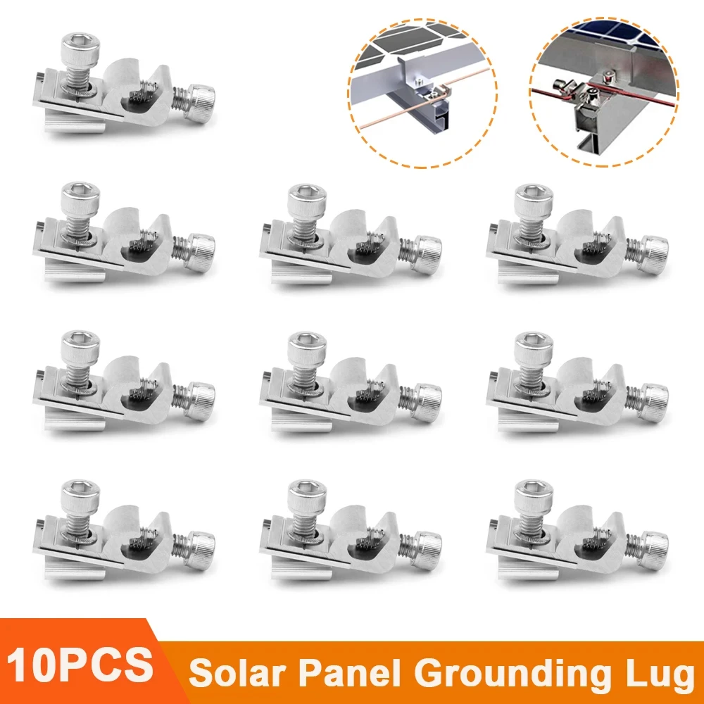 Solar-Grounding-Lug-Solar-Panel-Bracket-Grounding-Clamps-Photovoltaic ...