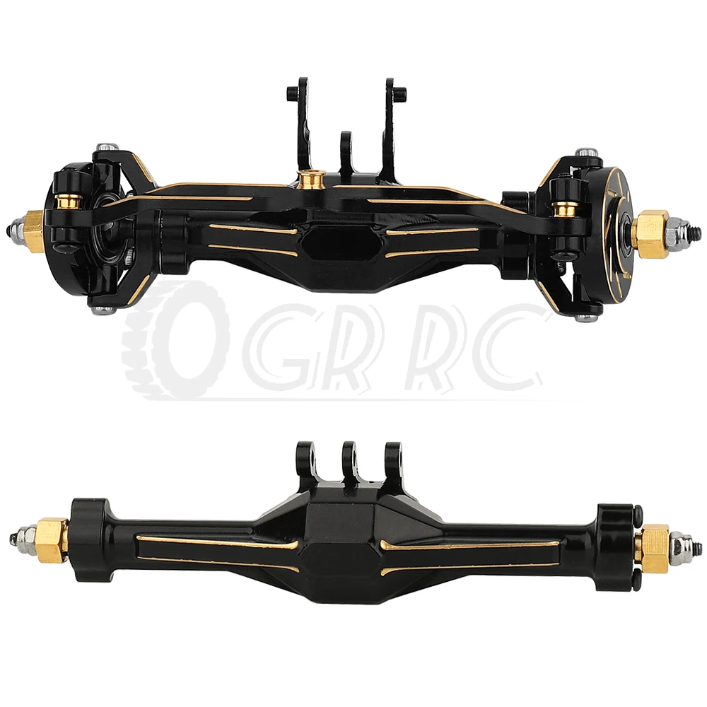 Black-Coating-Brass-TRX4-M-Complete-Front-Rear-Straight-Axles-with ...