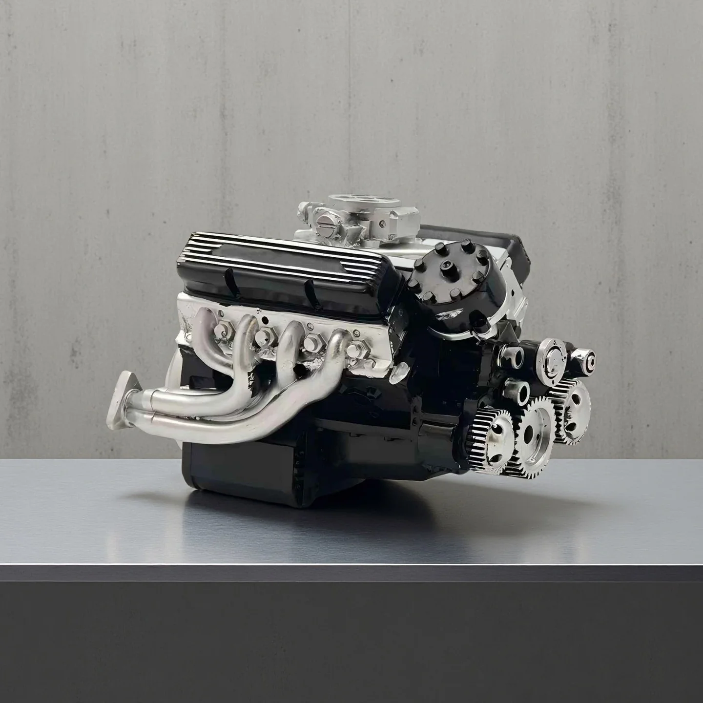 2025 V8 Engine Model Ornament Metal Micro Engine Model Educational ...