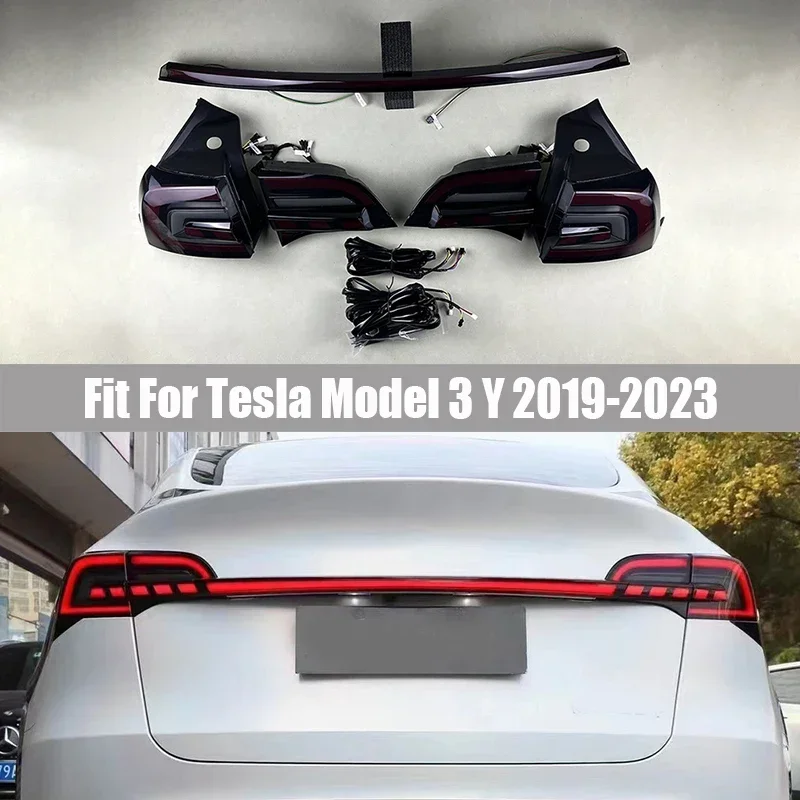 Suitable for Tesla Model 3 Model Y Through Tail Light 2019 2020 2021 ...