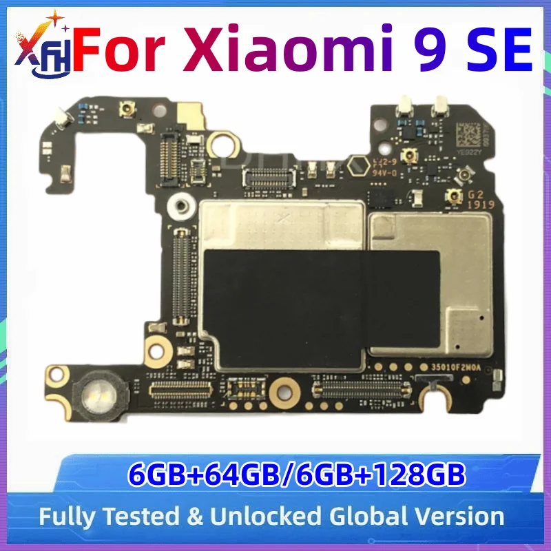 Motherboard-for-Xiaomi-Mi-9SE-64GB-128GB-Global-ROM-Unlocked-Mainboard-Original-Logic-Board-with ...