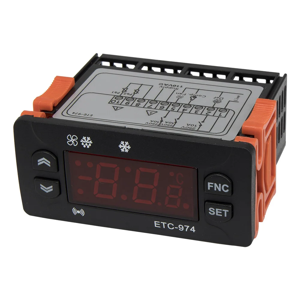 ETC 974 temperature controller with refrigeration defrost fan alarm ...