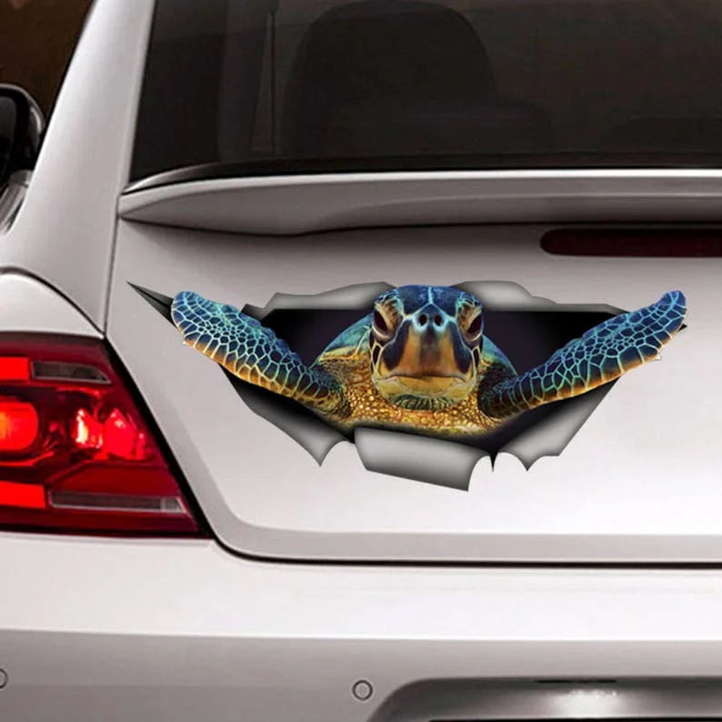 Turtle-car-decal-Vinyl-decal-car-decoration-sea-decal-Turtles-sticker ...