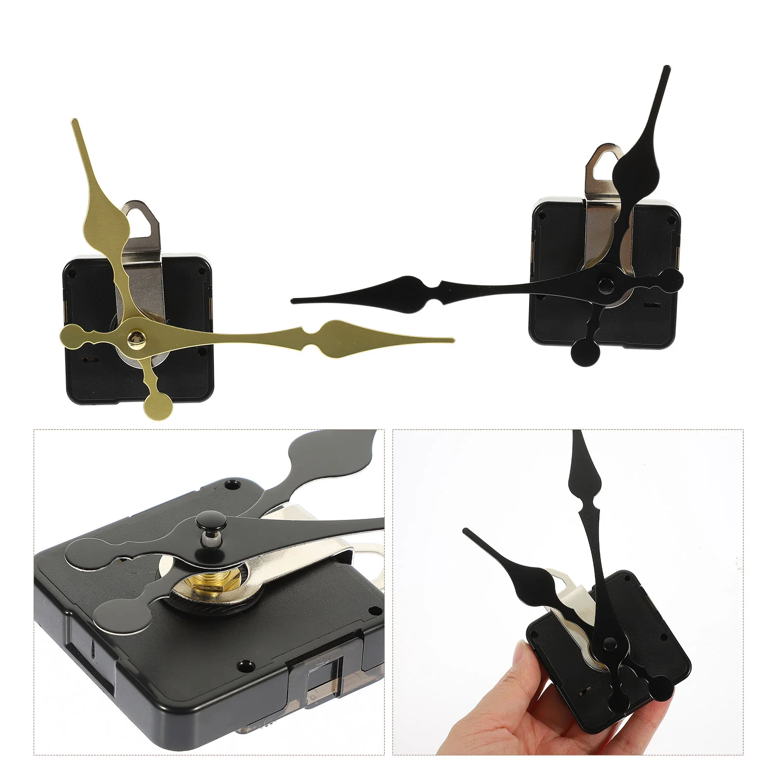 2 Sets Praktische Klok Beweging Uurwerken Vervangingen Klok Mechanisme ...