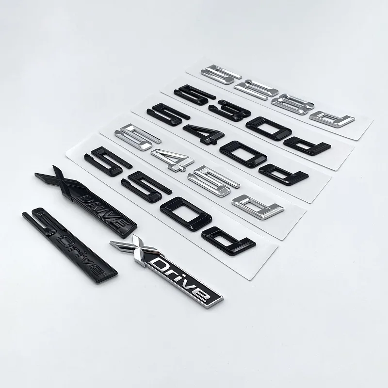 Old-Number-Trunk-Letters-520d-525d-528d-530d-535d-540d-545d-Logo-Emblem ...