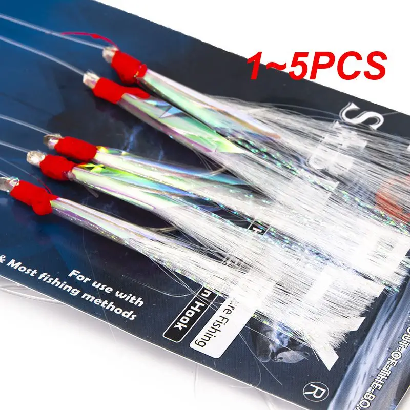 1-5PCS-Mackerel-Barbed-Hook-Bass-Cod-Lures-Luminous-Sea-Fishing-Hook ...