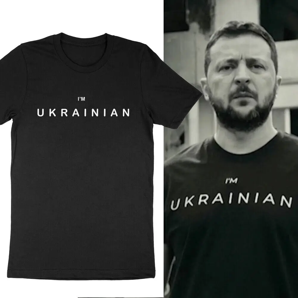 I'm Ukrainian Zelensky T-Shirt Proud with Ukraine Men TShirt Short ...