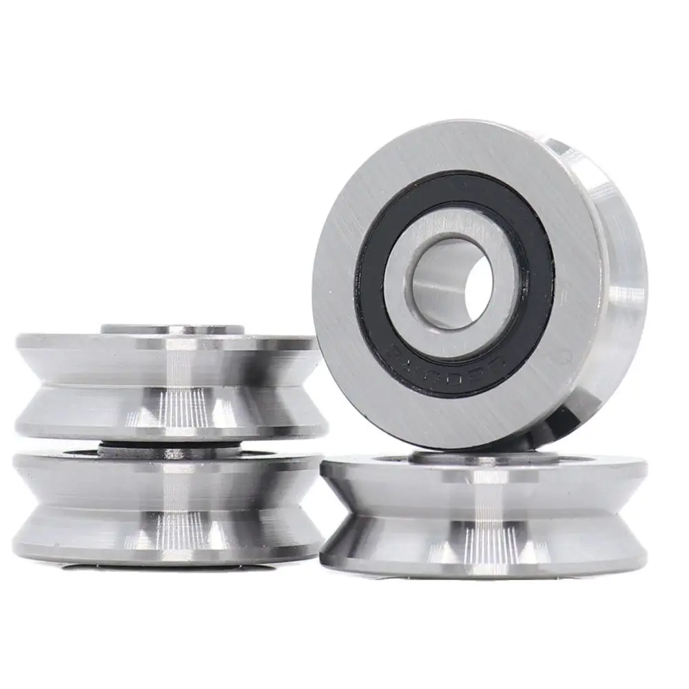 V10371214 V Groove Sealed Ball Bearing (4PCS) 10*37*12*14 mm Pulley ...