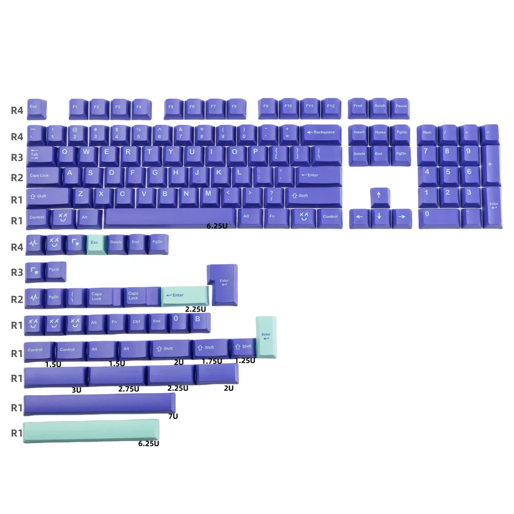 142 Keys GMK Pulse Mitolet Keycap Set PBT 5 Side DYE Sublimation Cherry ...
