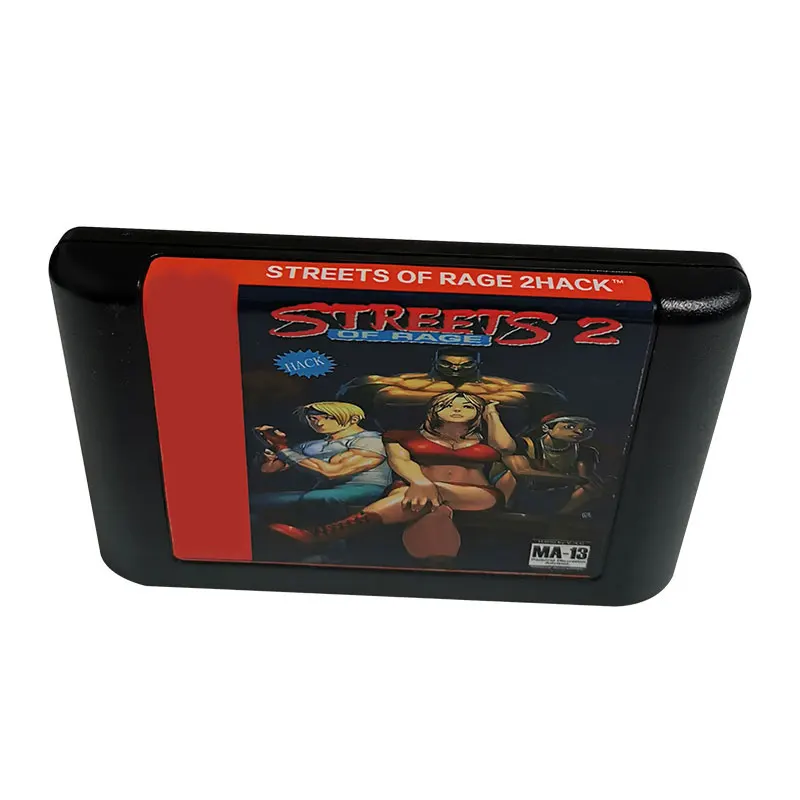 STREETS OF RAGE 2 HACK Cartridge 16 Bit MD Game Card For Sega Mega ...